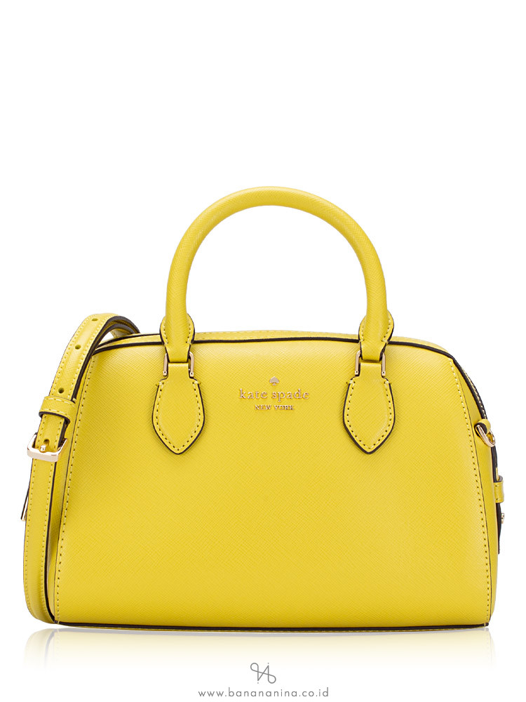 Kate Spade Madison Saffiano Duffle Crossbody Lime Slice