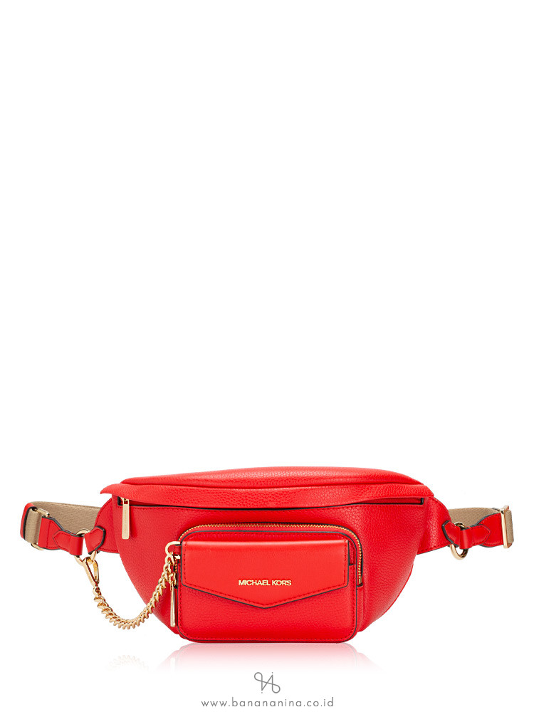 Michael Kors Maisie Leather Large 2 in 1 Waistpack Dark Sangria