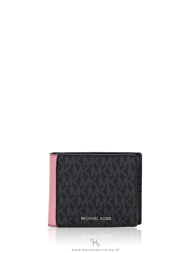 Michael Kors Signature Cooper Billfold Wallet Passcase Black