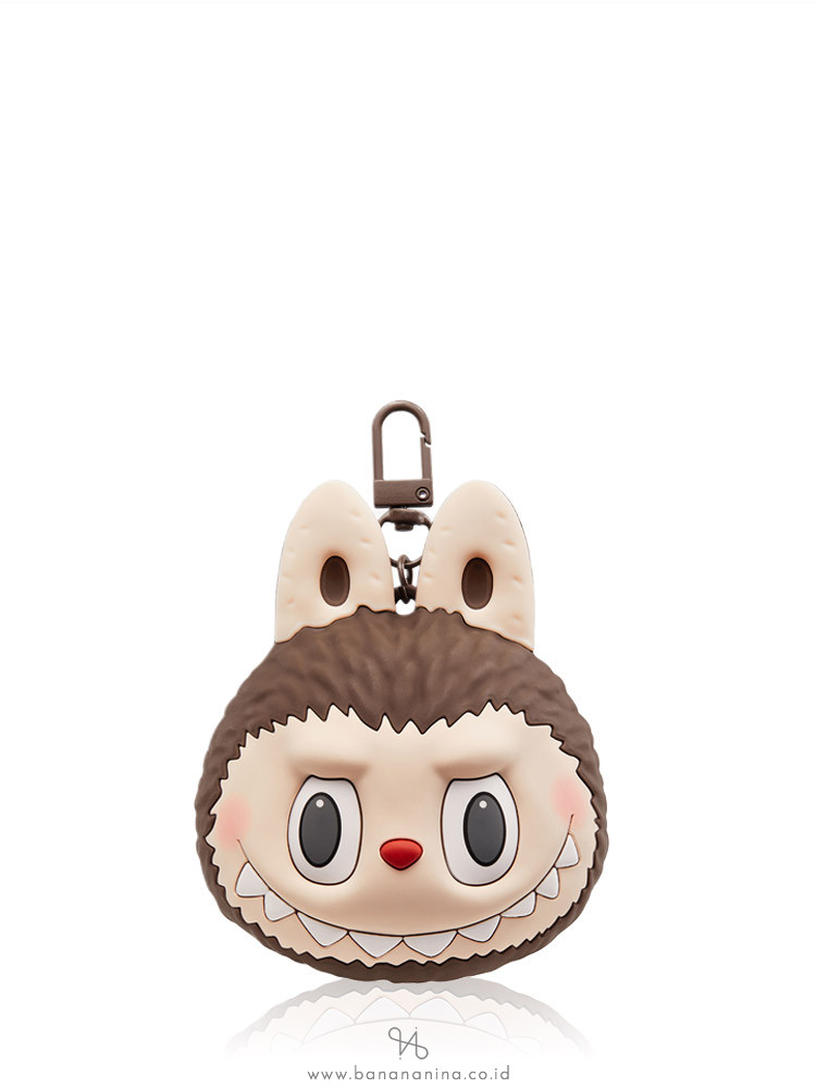 Popmart Labubu Originals Silicone Earphone Bag Charm Brown