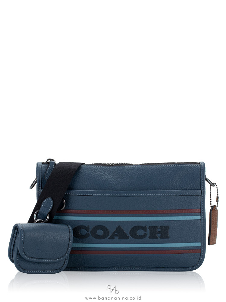 Coach CG998 Heritage Coach Stripe Crossbody Denim Multi