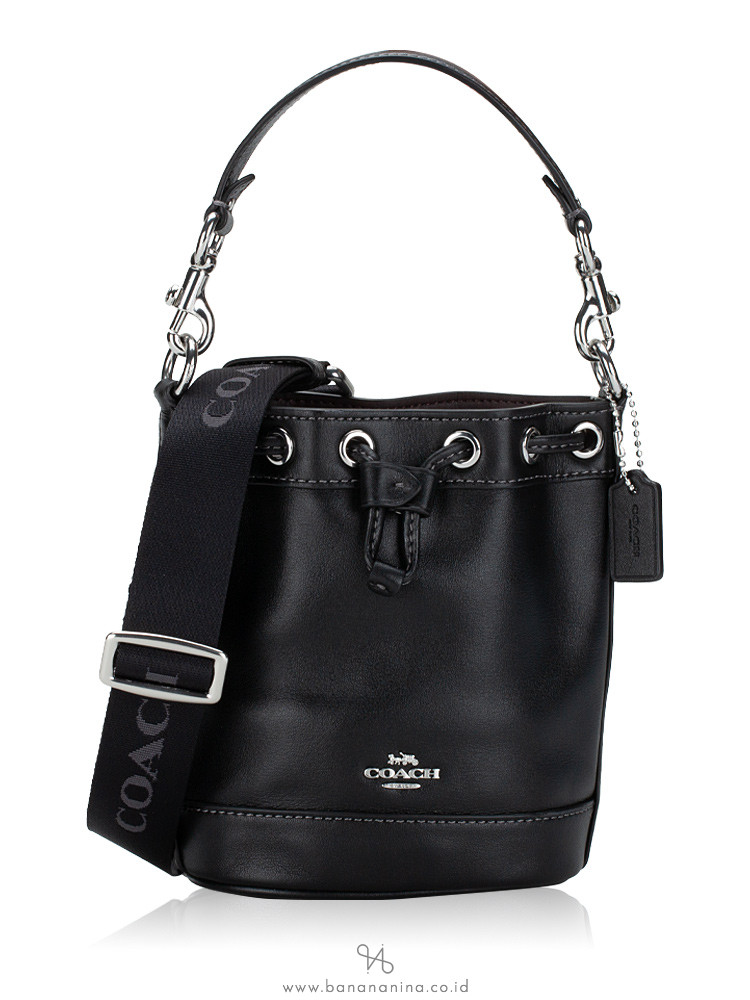 Coach CR144 Smooth Leather Mini Bucket Bag Black