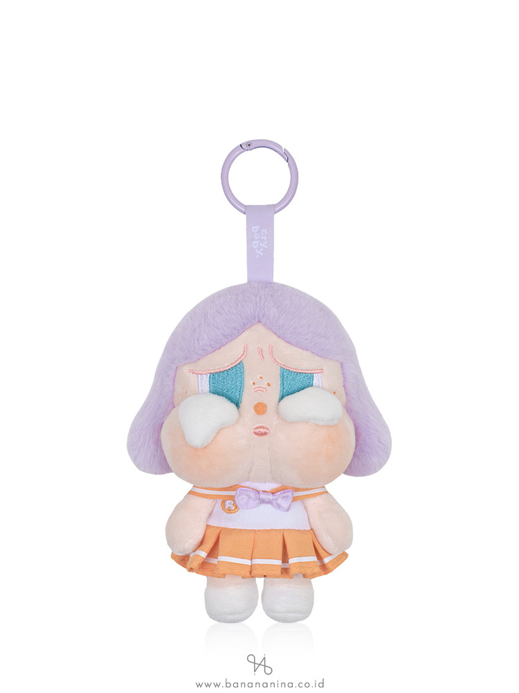 Popmart Crybaby Sunset Concert Bag Charm Bright Orange