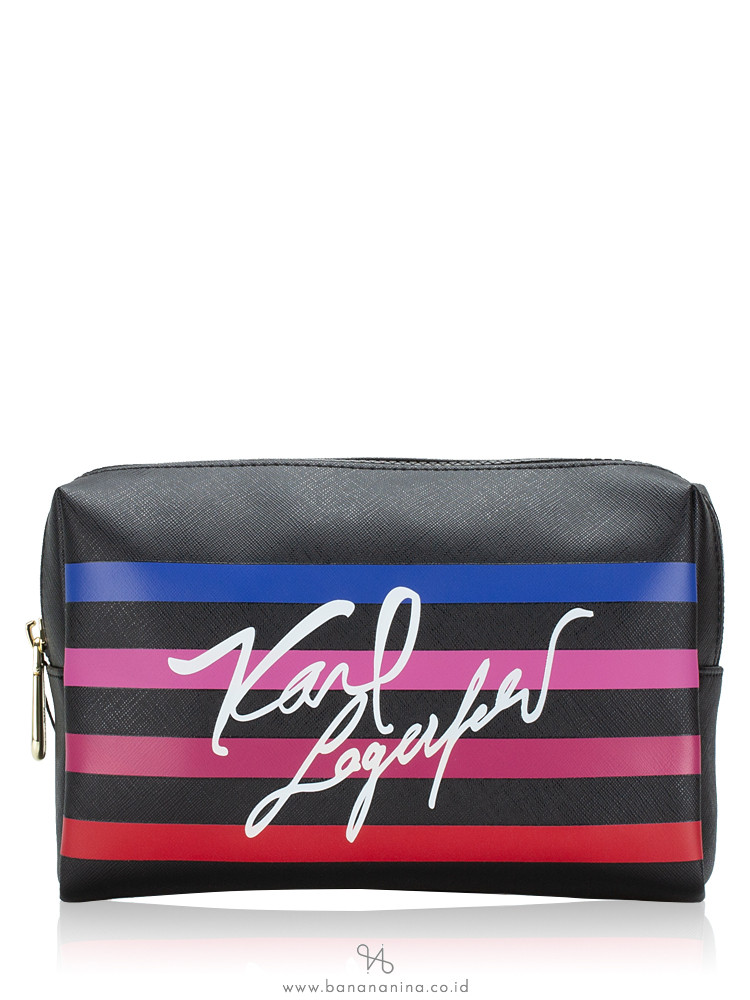 Karl Lagerfeld LH0R41AV Maybelle SLG Cosmetic Bag Black Multi