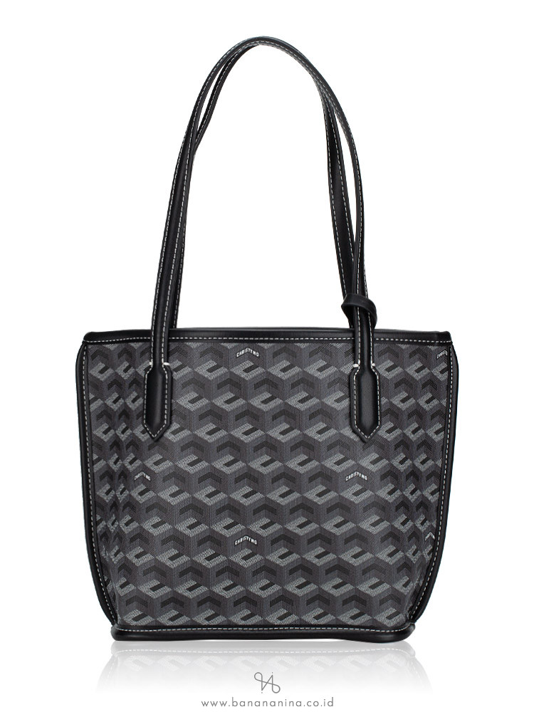 Christy Ng Monogram Russo Mini Tote Black