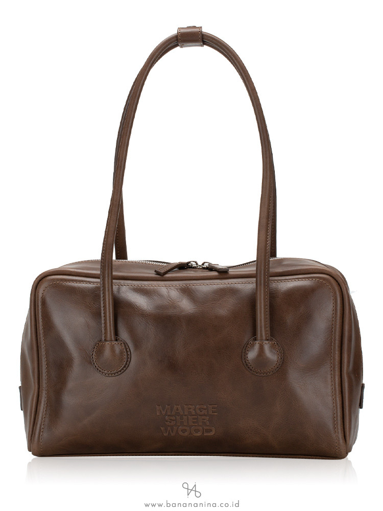 Marge Sheerwood Soft Boston Bag Washed Brown Pull-Up