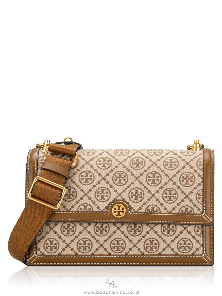 Tory Burch T Monogram Jacquard Shoulder Bag Hazel