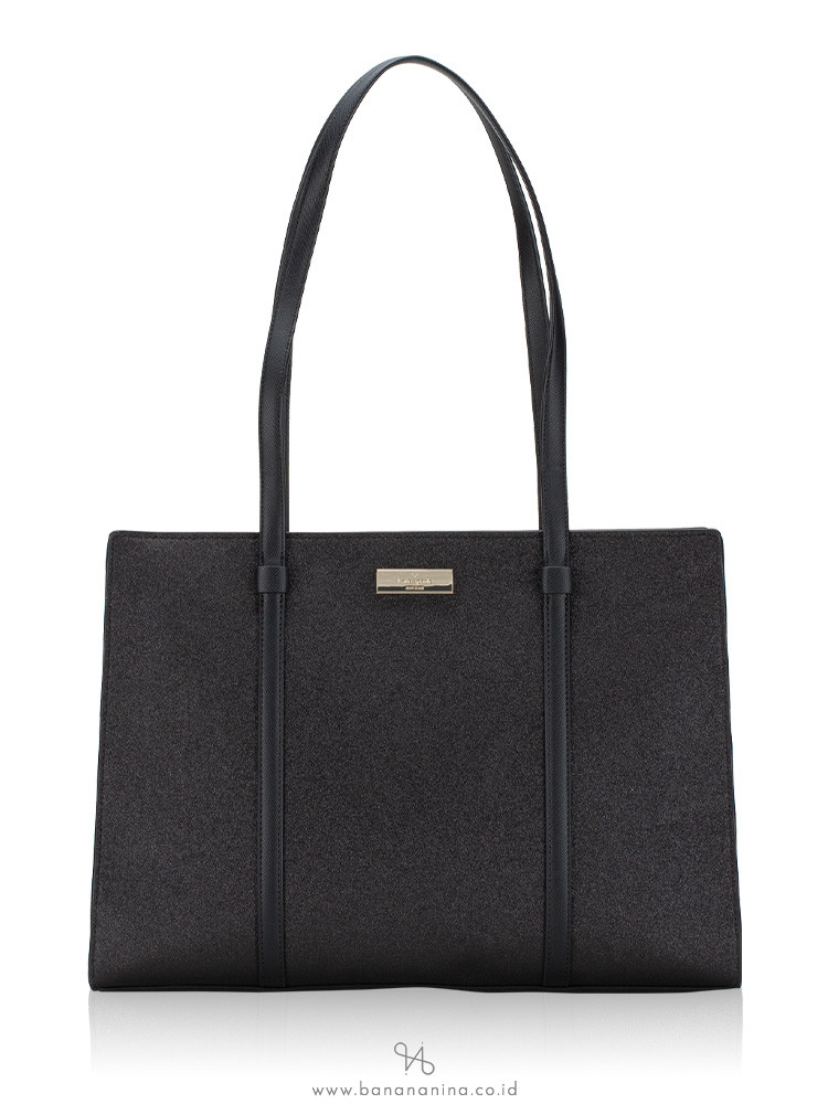 Kate Spade Kenzie Limited Glitter Large Tote Black