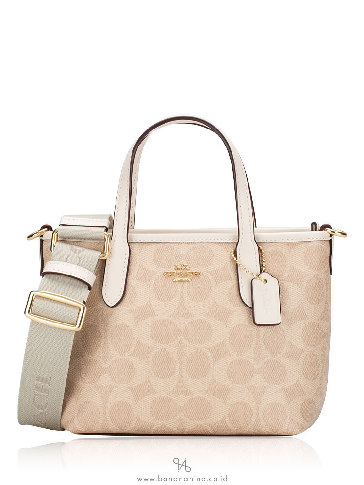 Coach CW032 Signature City Mini Tote Sand Chalk