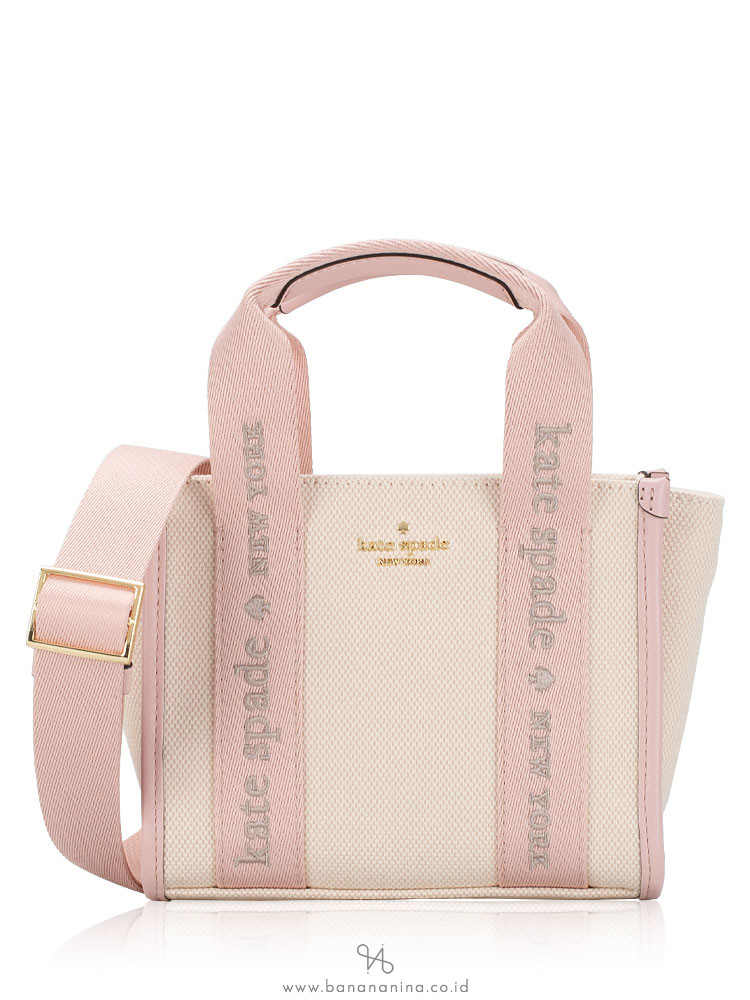 Kate Spade Kip Canvas Mini Tote Rose Smoke