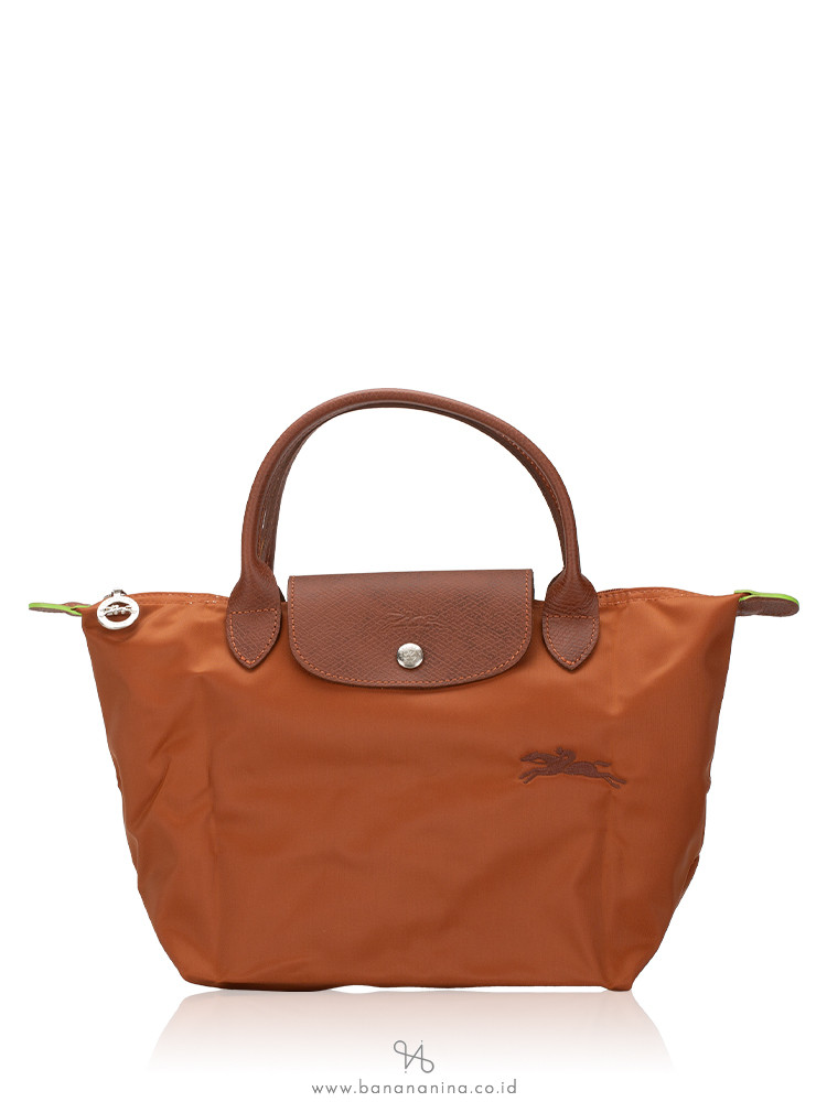 Longchamp Le Pliage Green Small SH Cognac