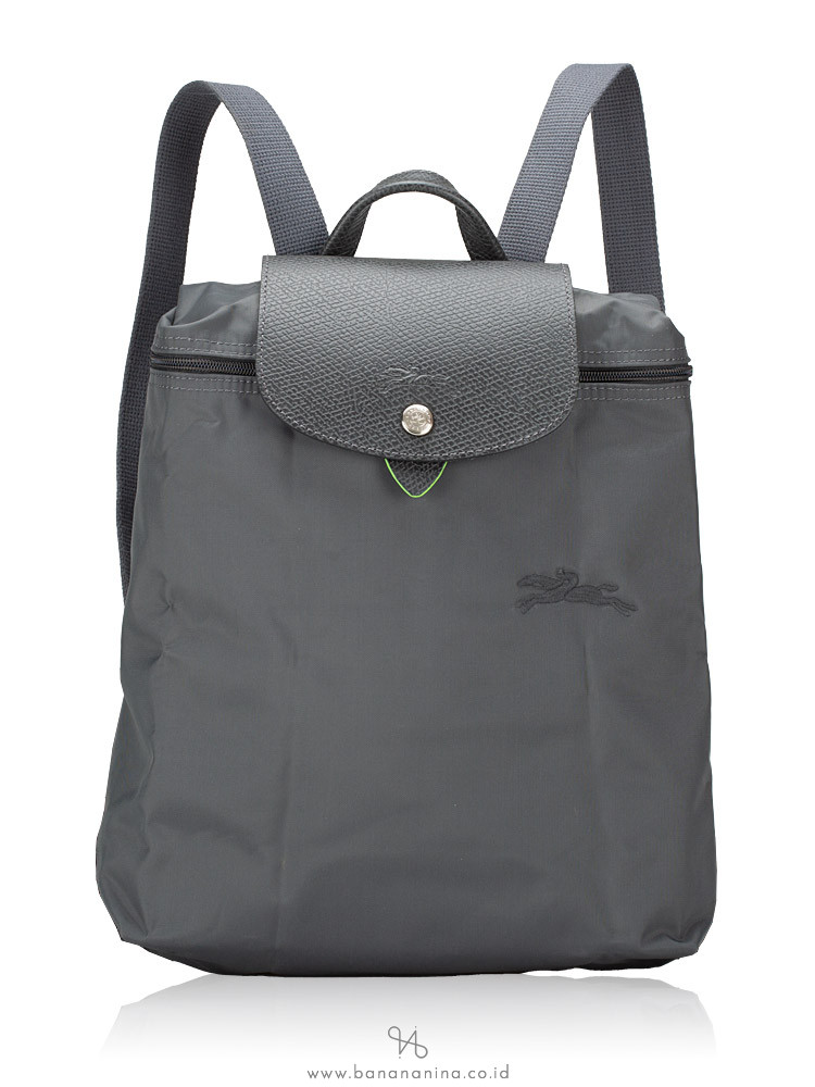 Longchamp Le Pliage Green Backpack Graphite